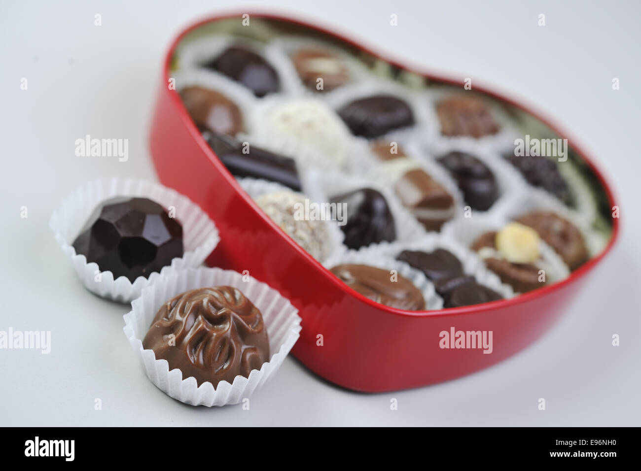 chocolate and praline Stock Photo - Alamy