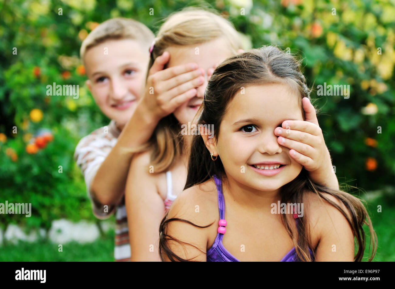 happy kids outdoor Stock Photo - Alamy