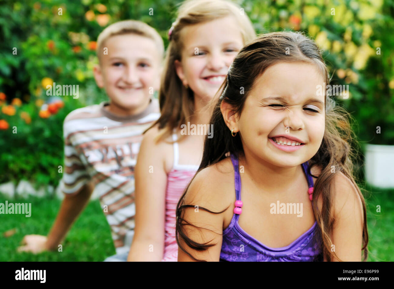 happy kids outdoor Stock Photo - Alamy