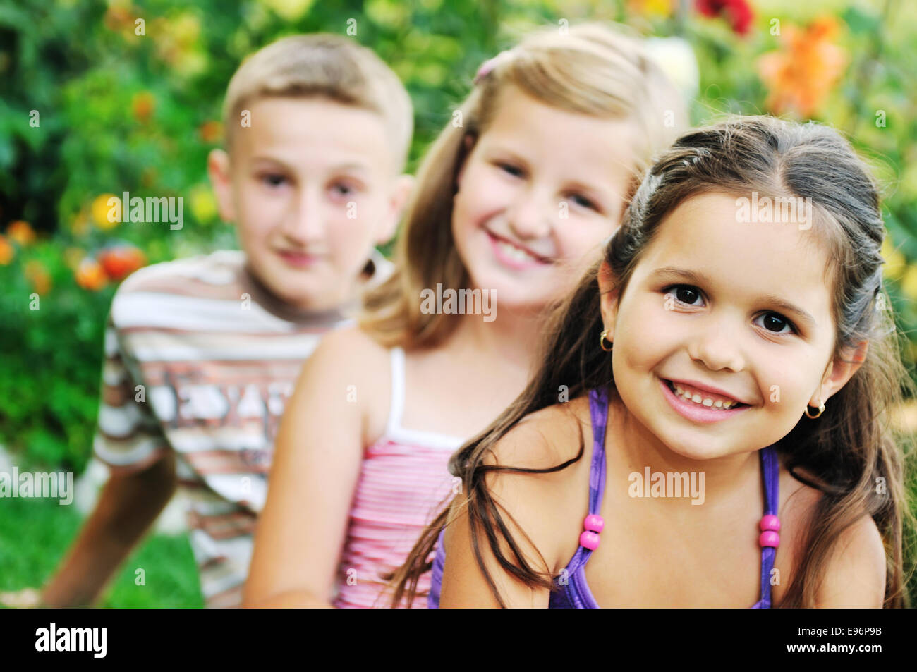 happy kids outdoor Stock Photo - Alamy