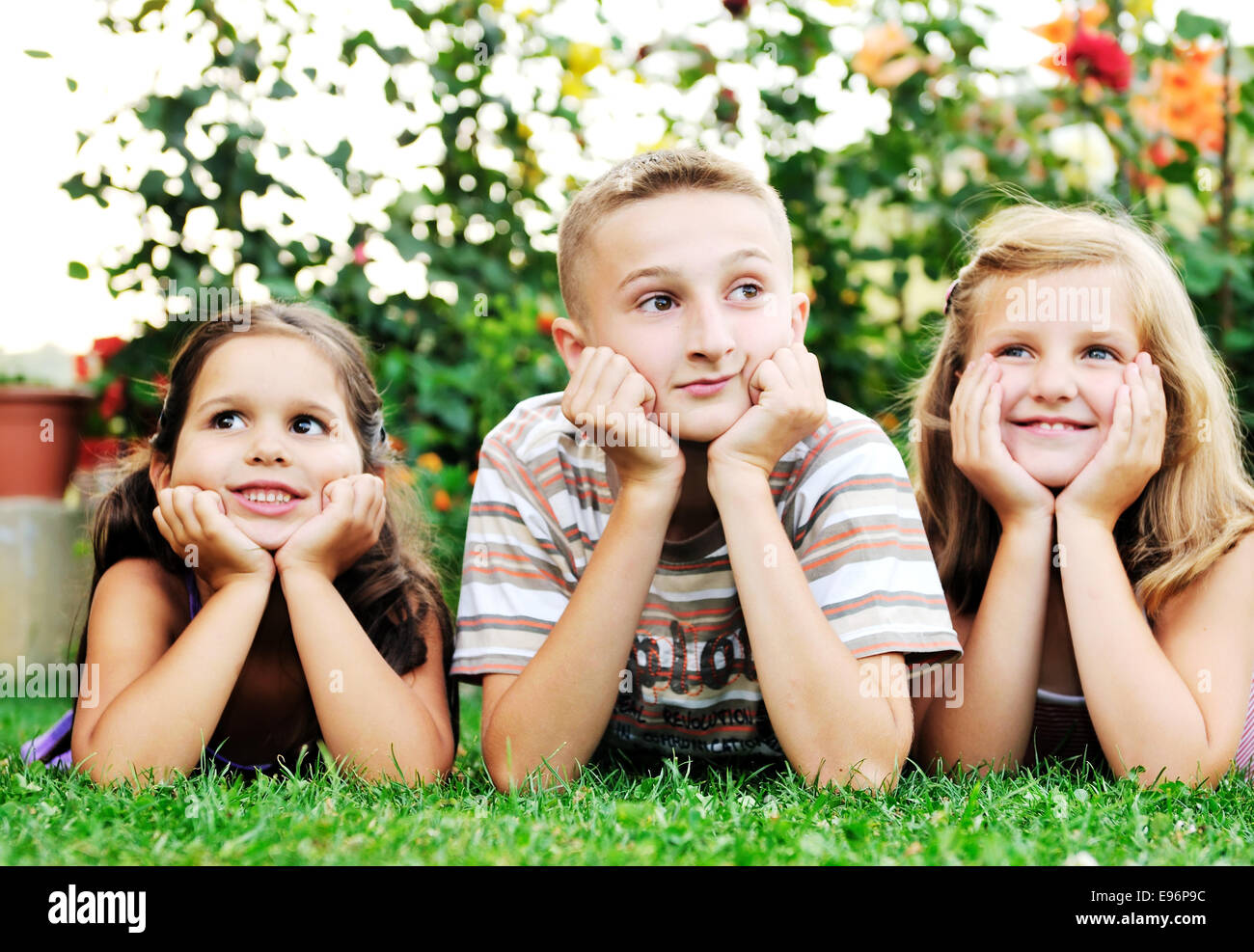 happy kids outdoor Stock Photo - Alamy