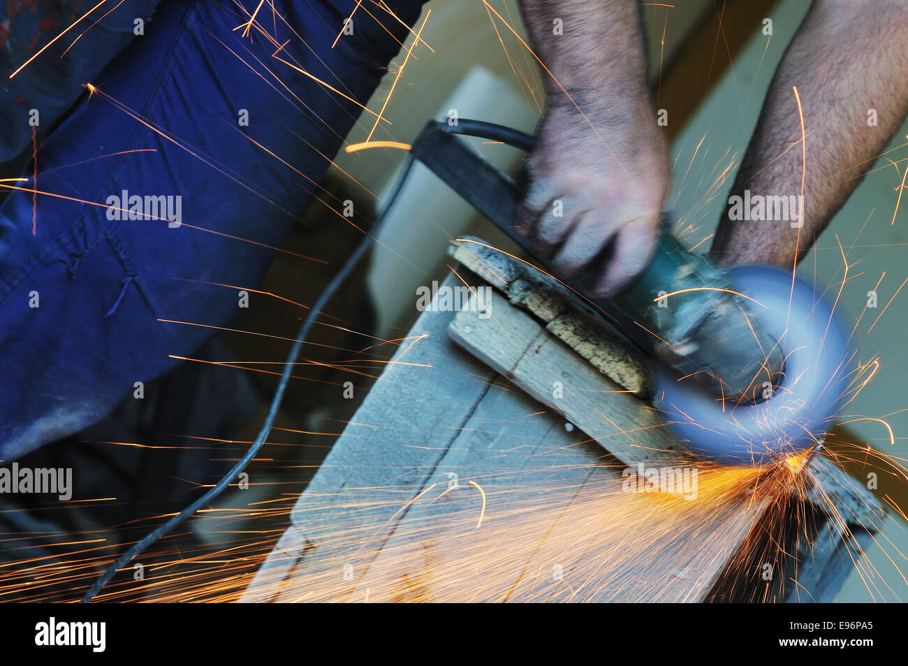 industry worker sparks Stock Photo - Alamy