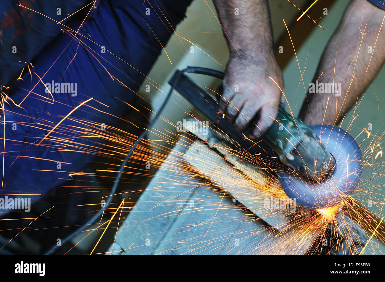 industry worker sparks Stock Photo - Alamy