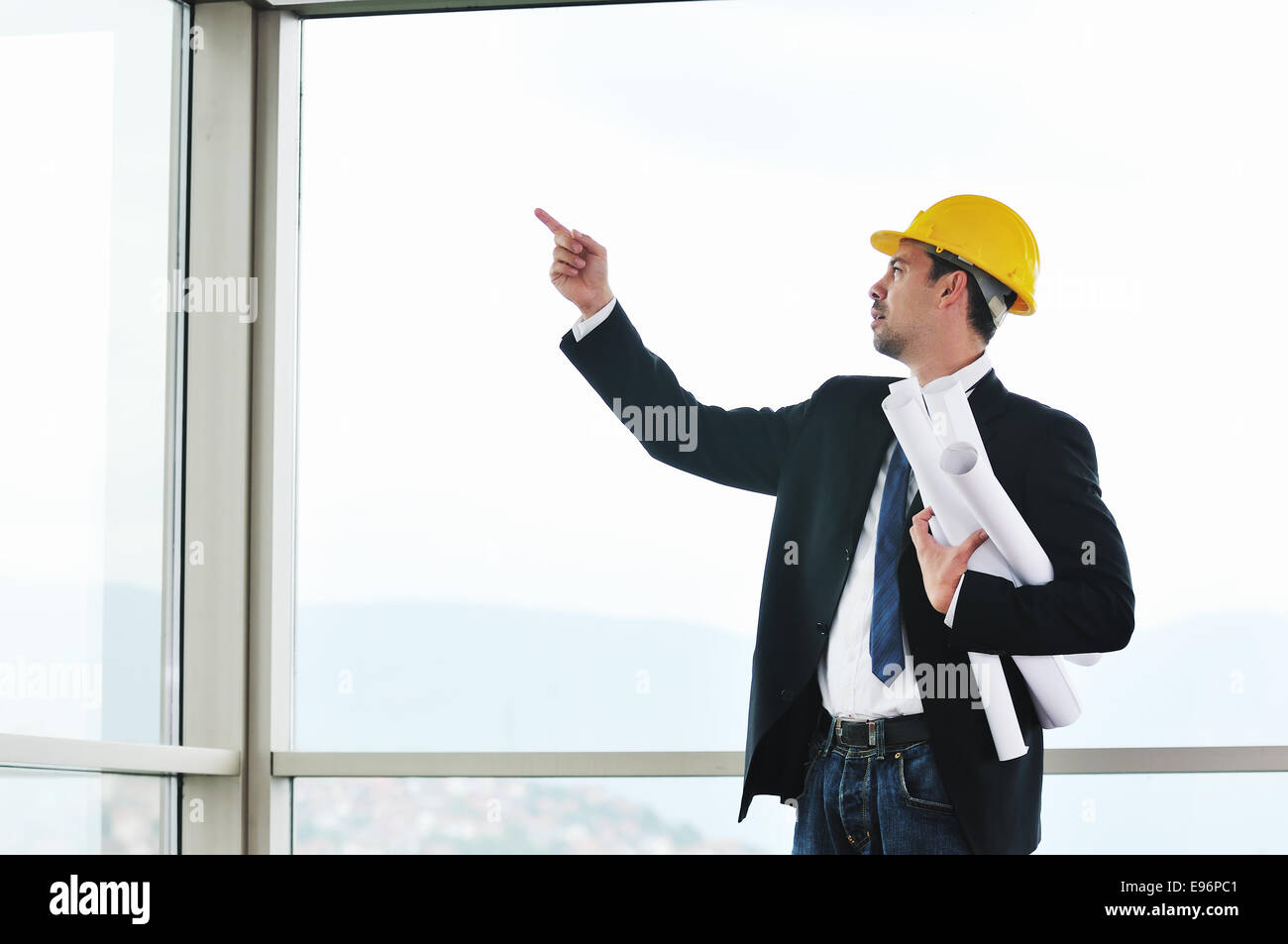 young architect portrait Stock Photo - Alamy