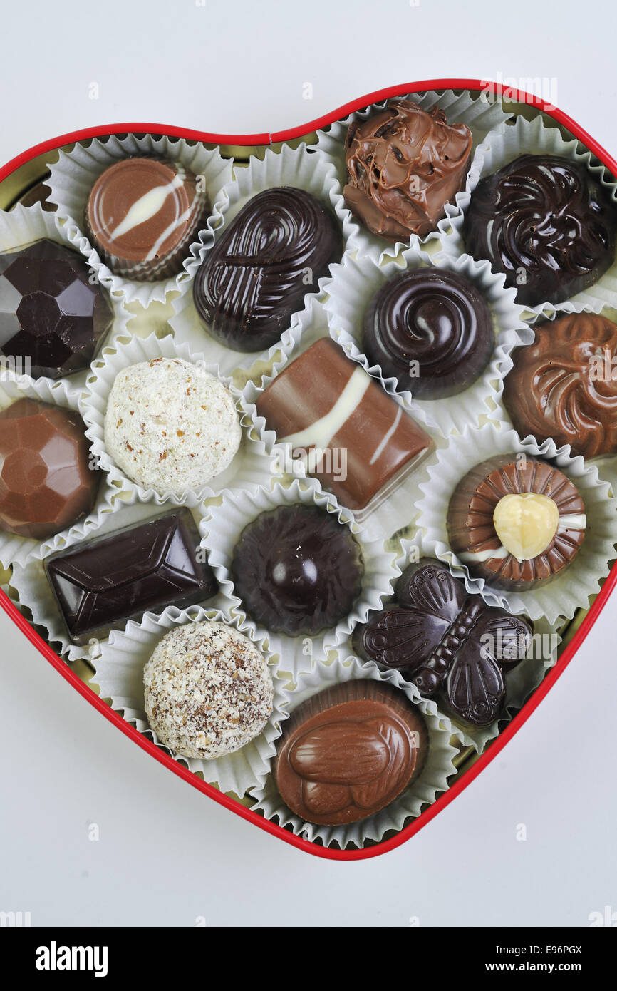 chocolate and praline Stock Photo - Alamy