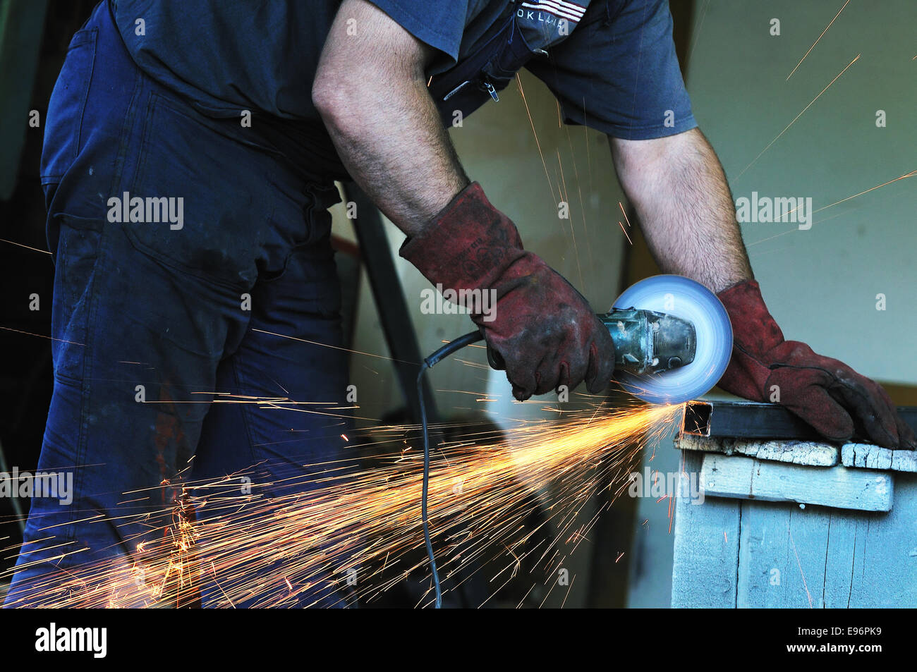 industry worker sparks Stock Photo - Alamy