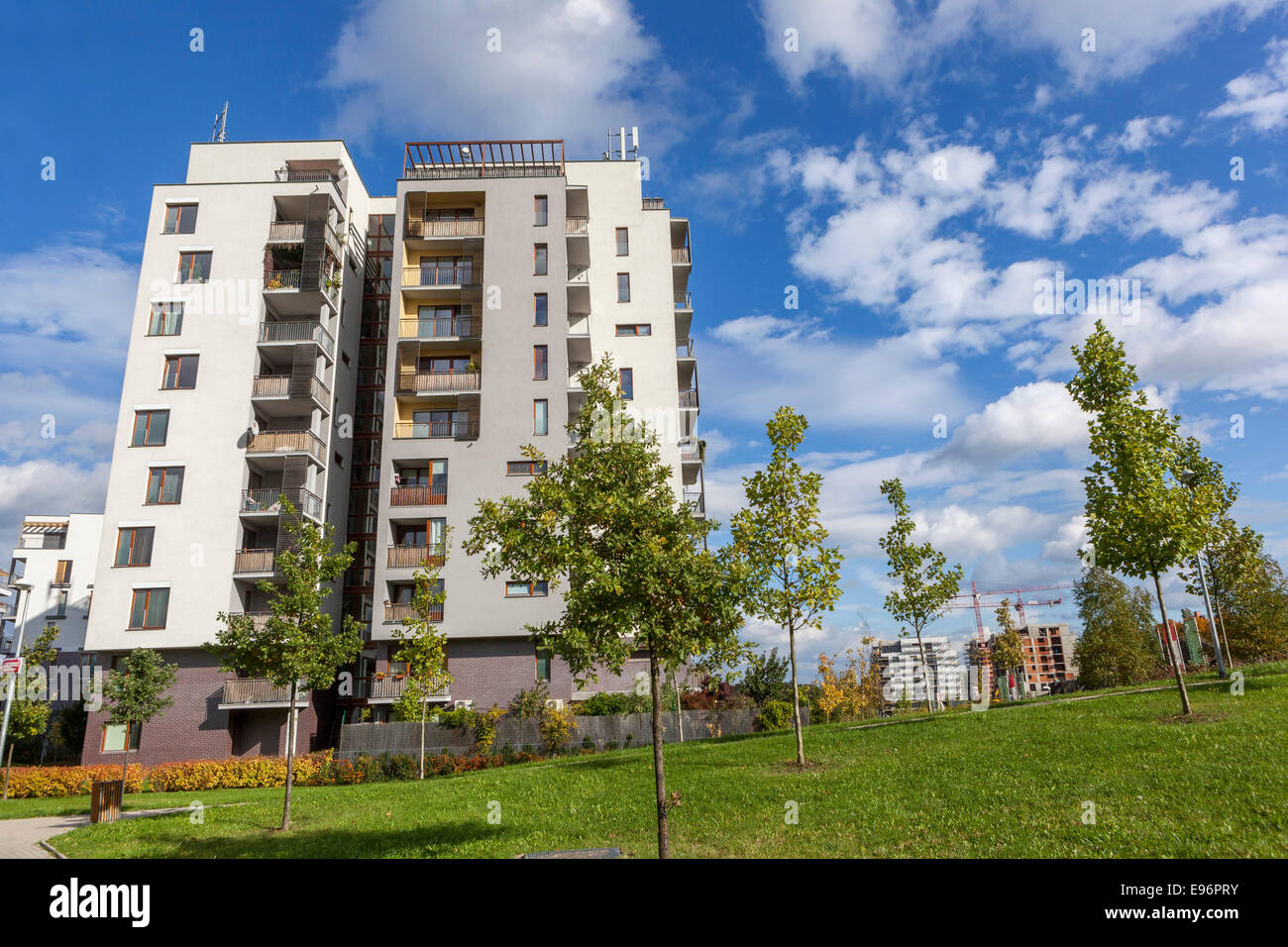 Newly built apartments in housing estates Jarov, Prague, Czech Republic ...