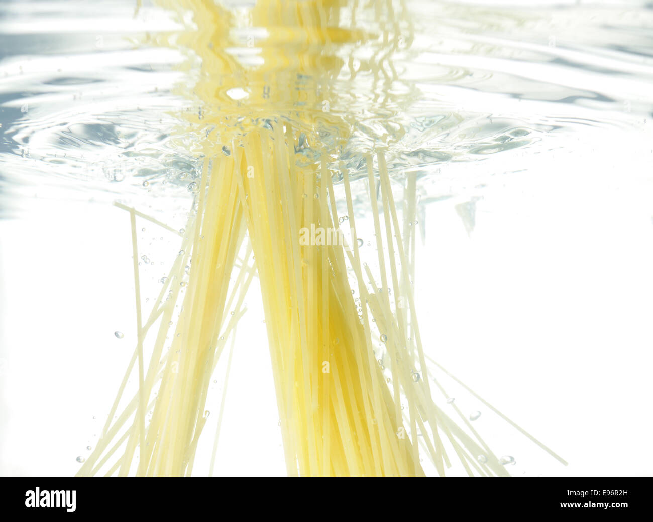 pasta cooking in water Stock Photo - Alamy