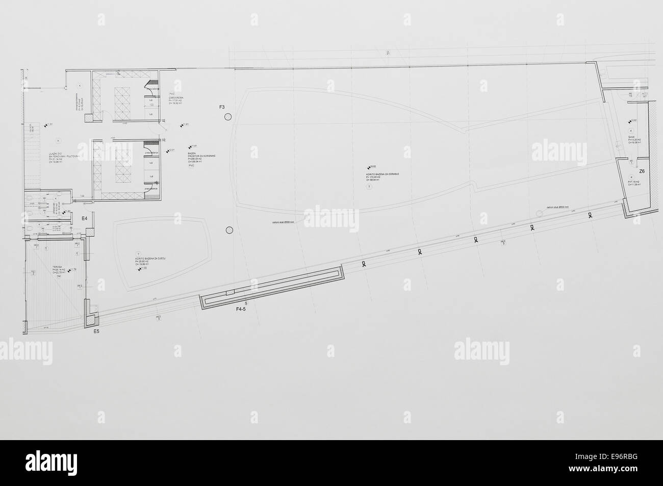 cad paper drawing Stock Photo - Alamy