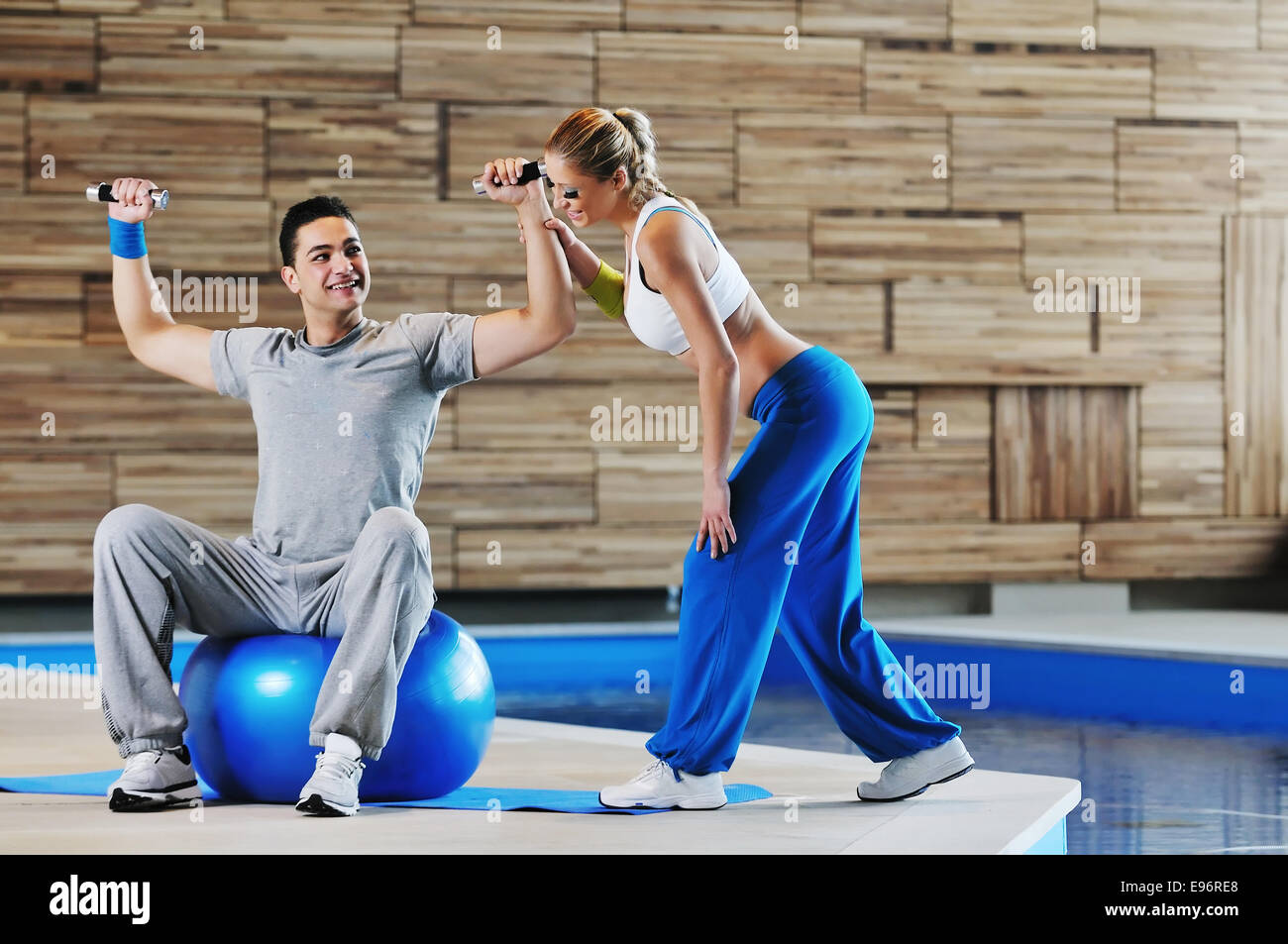 fitness personal trainer Stock Photo - Alamy