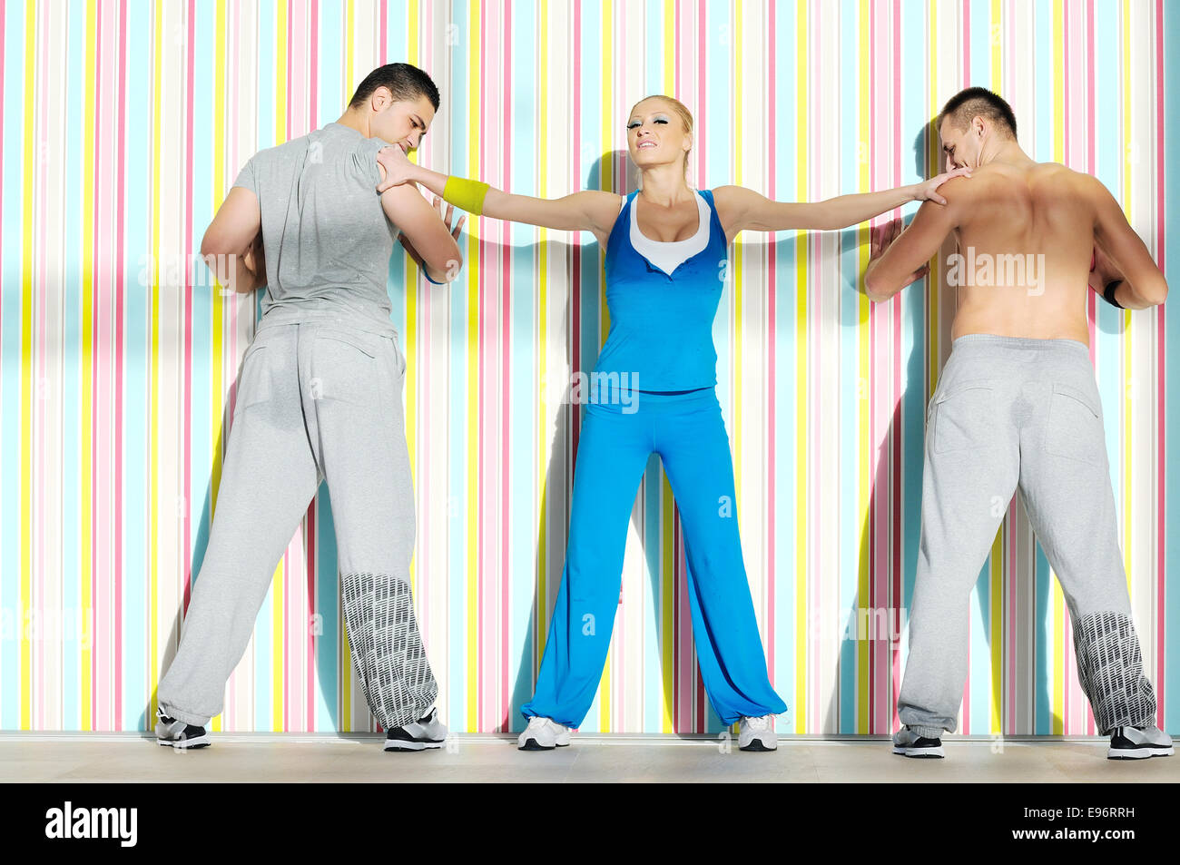 fitness group exercise Stock Photo - Alamy
