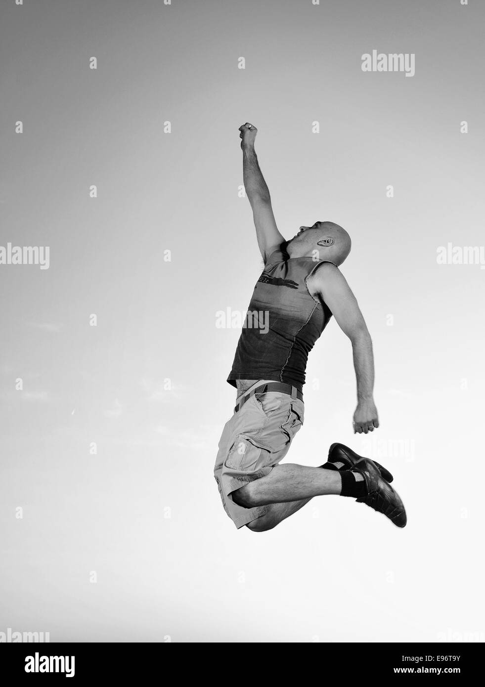 man jump outdoor sunset Stock Photo - Alamy