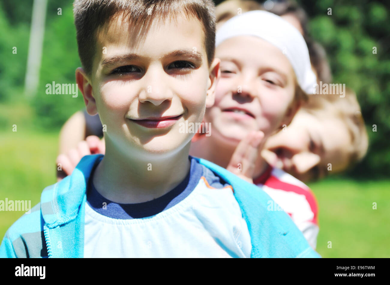 child group outdoor Stock Photo - Alamy