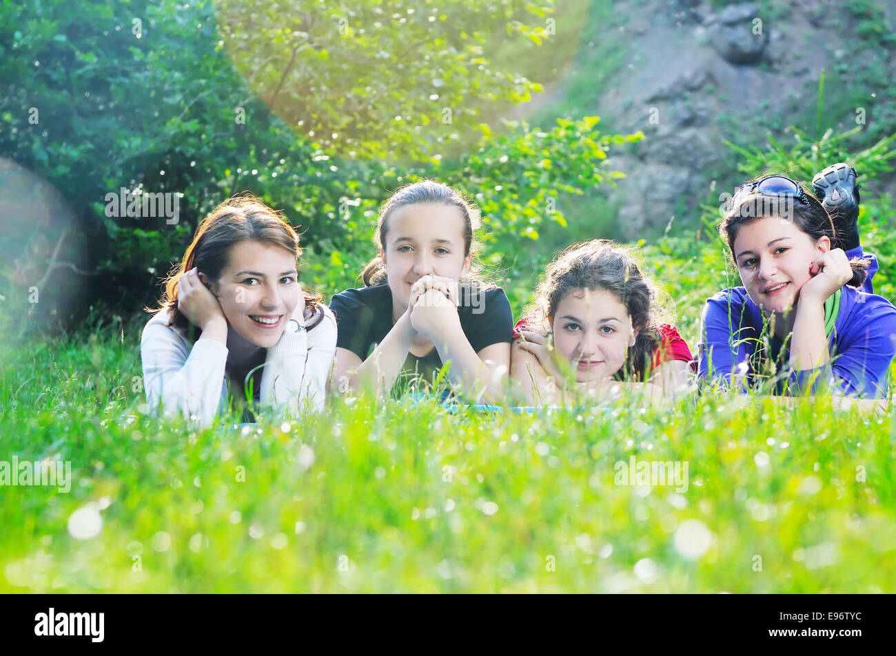 child group outdoor Stock Photo - Alamy