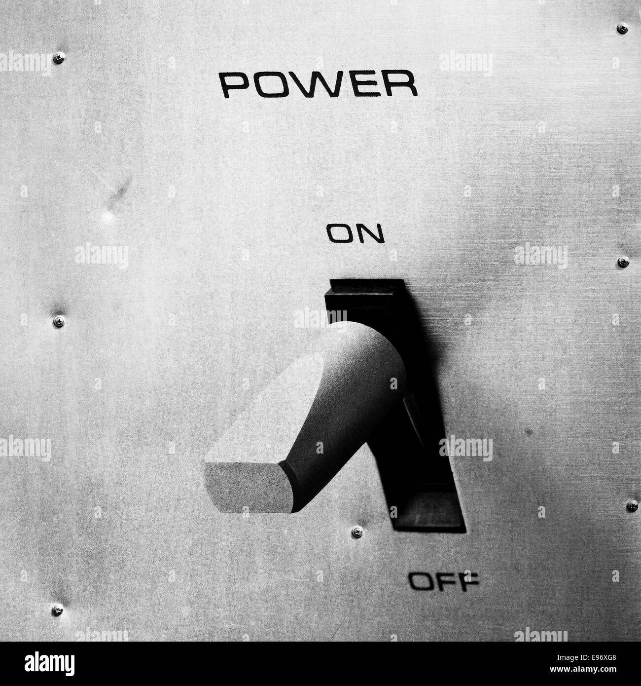Electric power switch Black and White Stock Photos & Images - Alamy