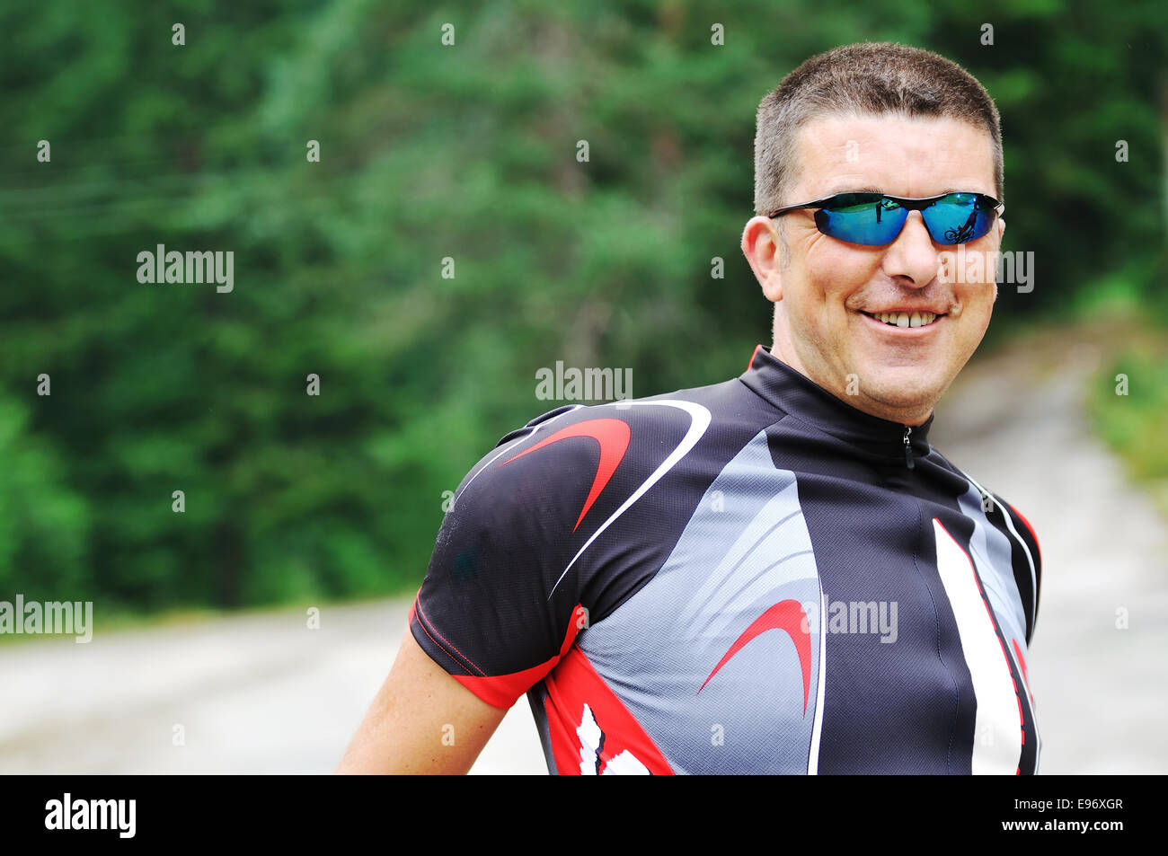 mountain biker portrait Stock Photo - Alamy