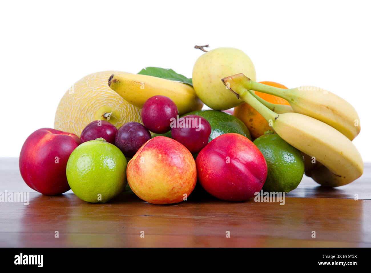 set of fruits isolated on white background Stock Photo - Alamy
