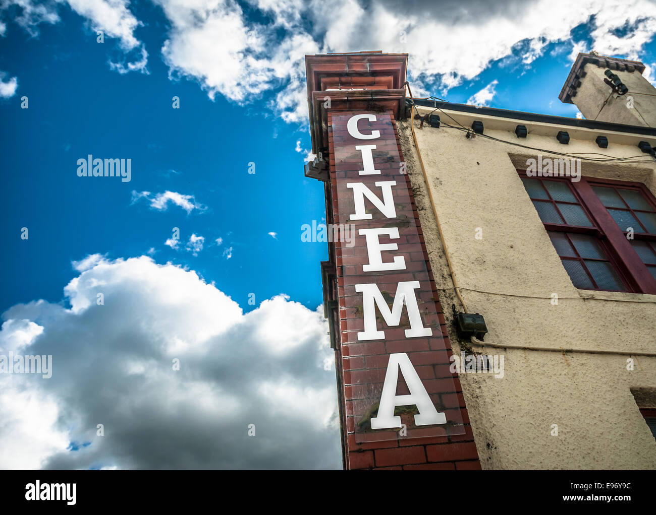 Facade of the Alhambra Cinema, in Keswick, which has been operating ...