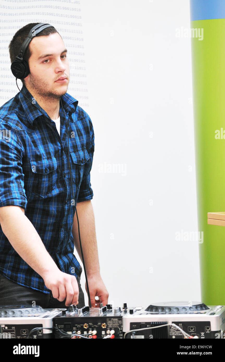 dj on party Stock Photo - Alamy