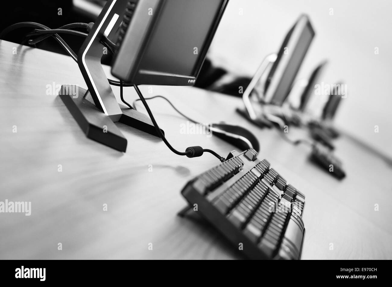 Empty science lab classroom Black and White Stock Photos & Images - Alamy