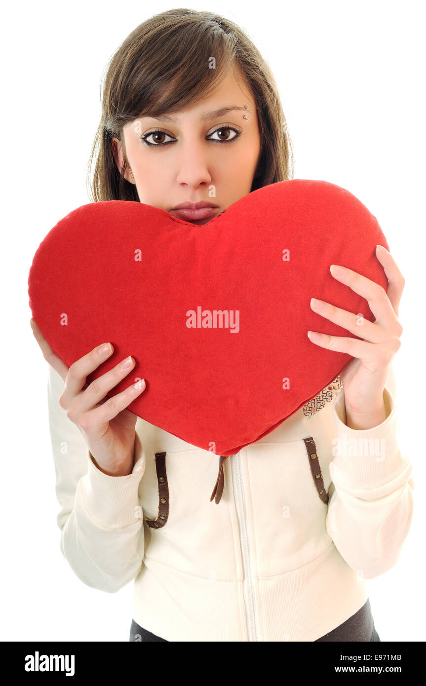 woman heart isolated Stock Photo - Alamy