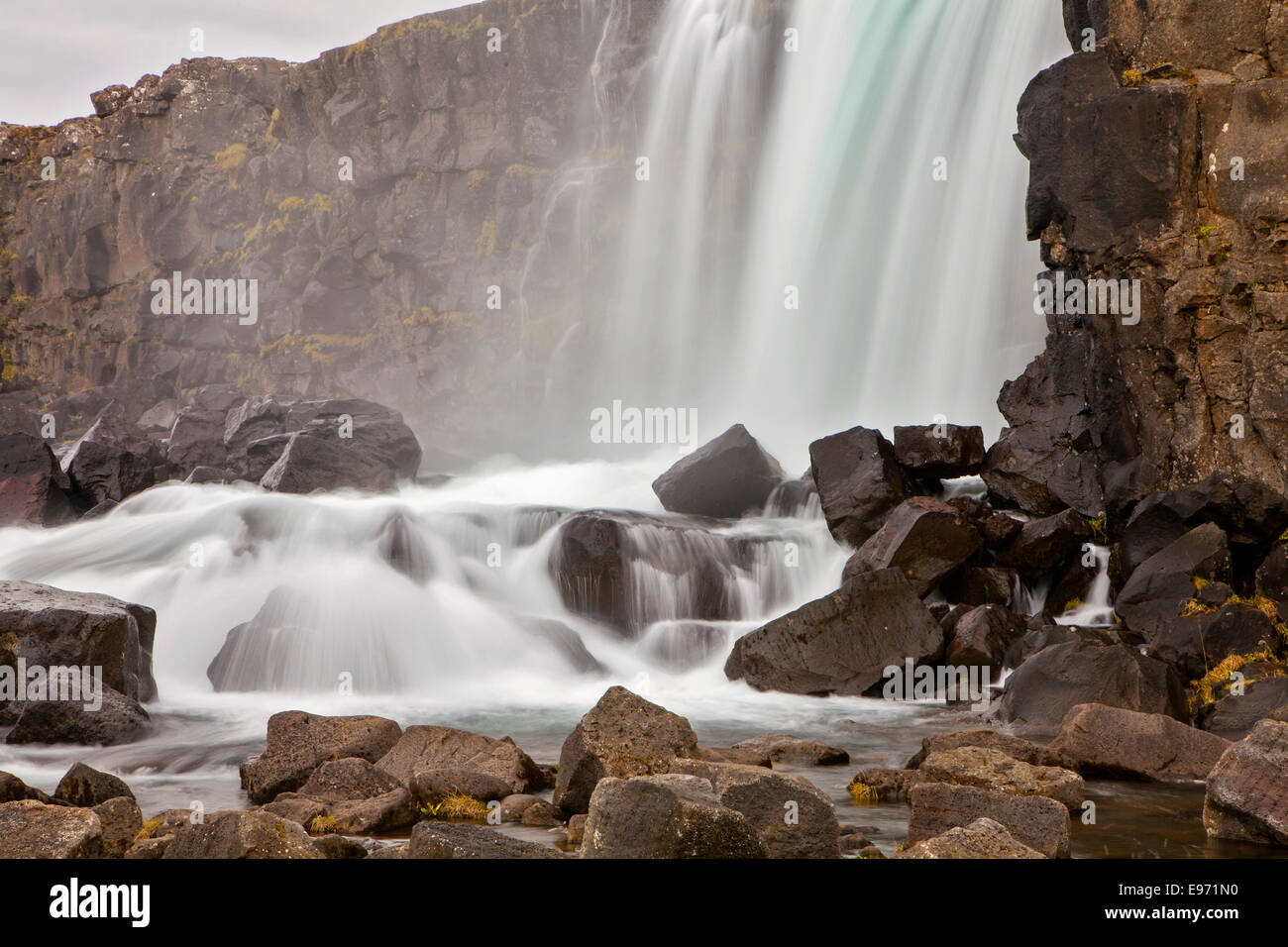 Oxarafoss in Thingvellir National Park, Iceland Stock Photo - Alamy