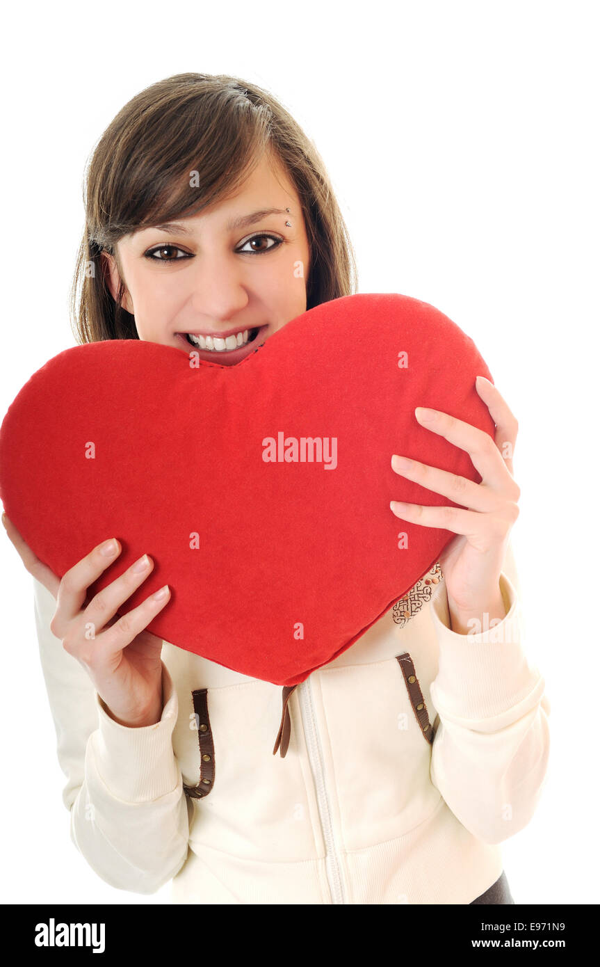 woman heart isolated Stock Photo - Alamy