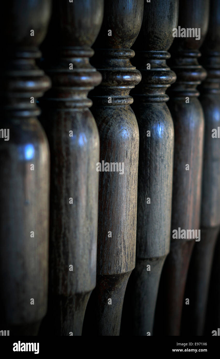 Wooden spindles hi-res stock photography and images - Alamy