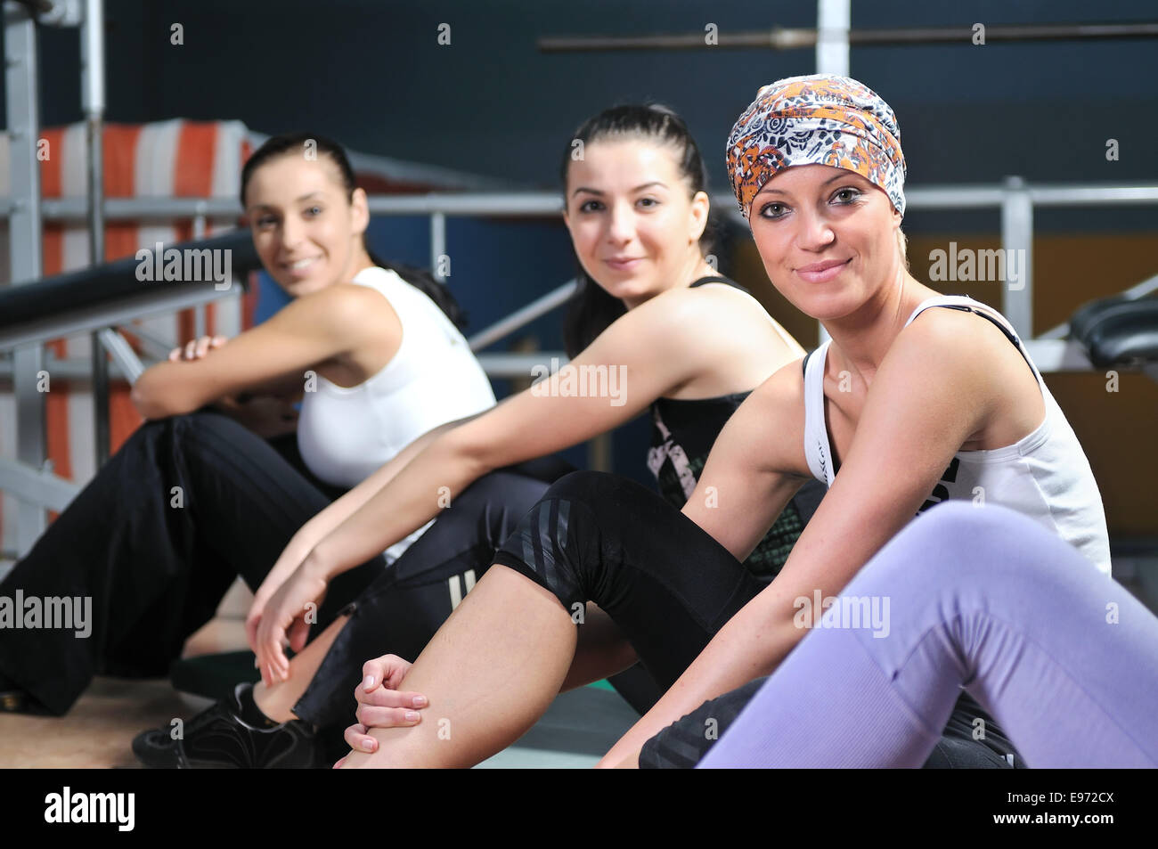 group of women working out in Stock Photo - Alamy