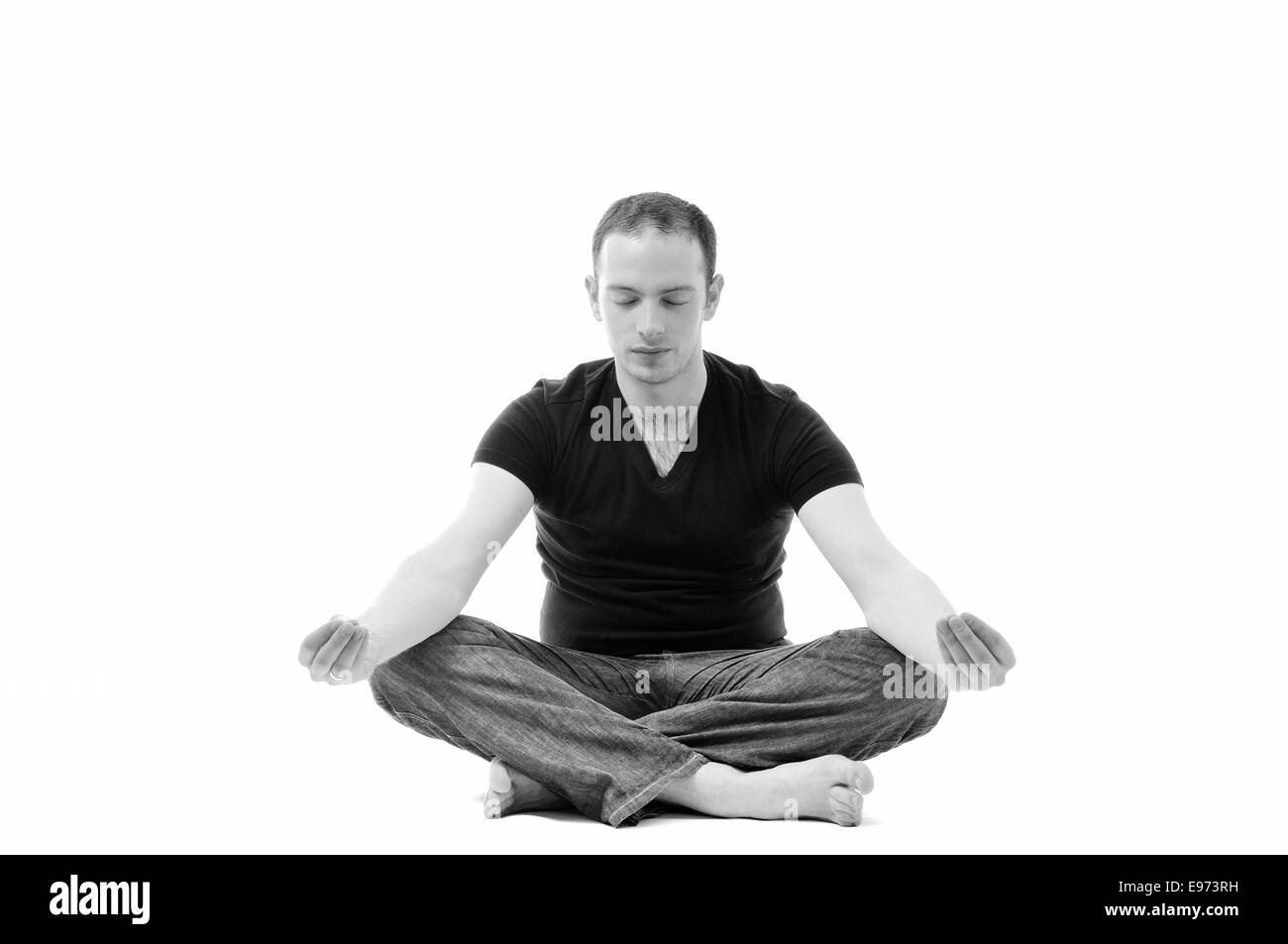 Fit men exercising in Cut Out Stock Images & Pictures - Alamy