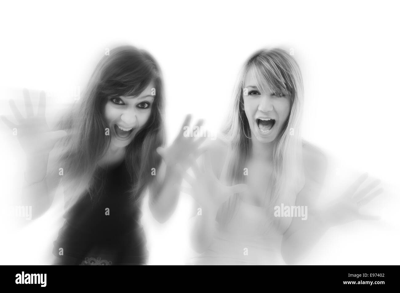 Woman scream anger Black and White Stock Photos & Images - Alamy