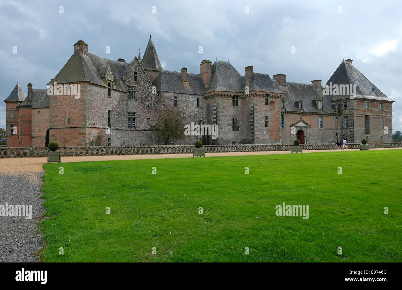 historic chateau at carrouges, france Stock Photo - Alamy