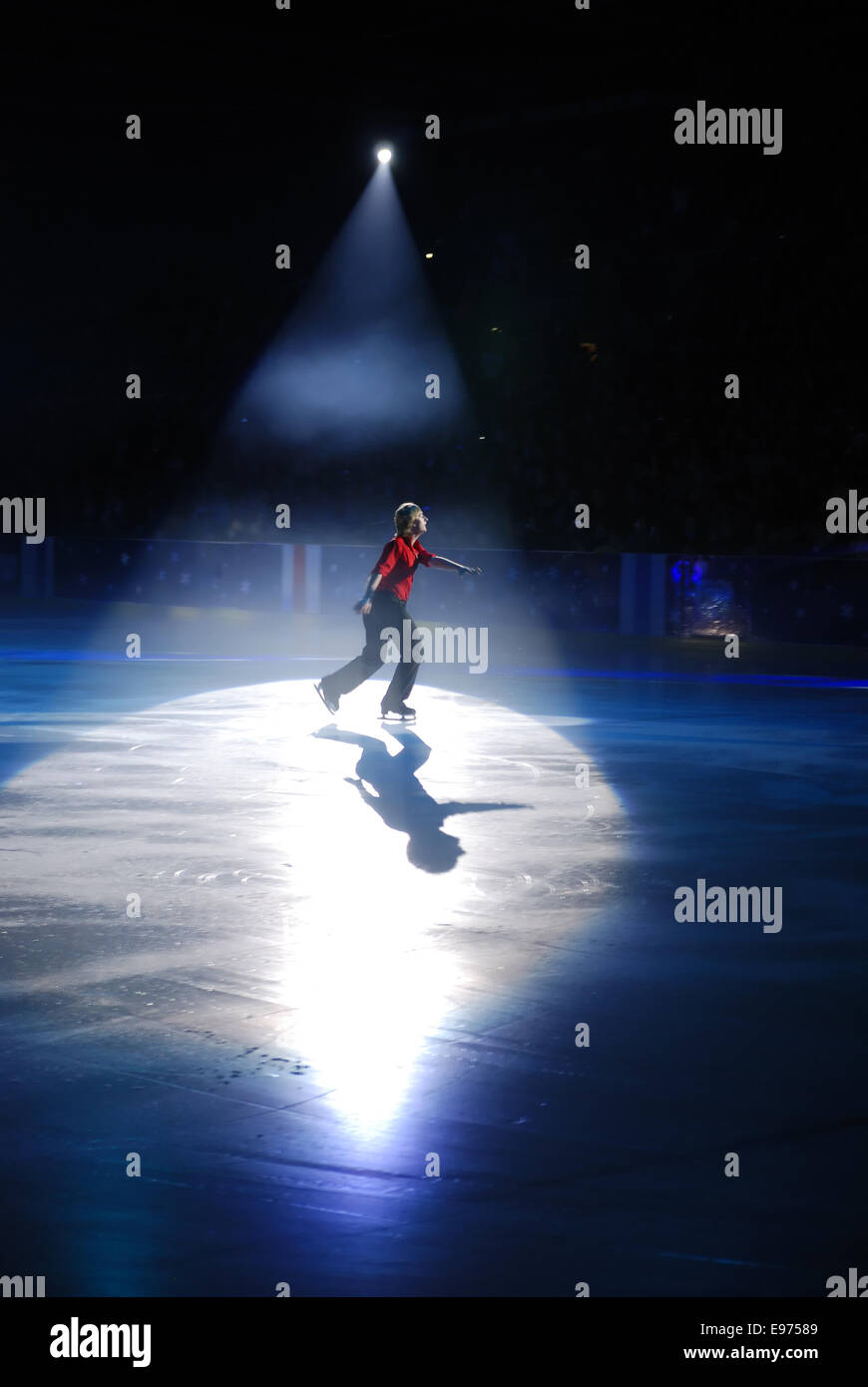 While an ice-skating show Stock Photo - Alamy