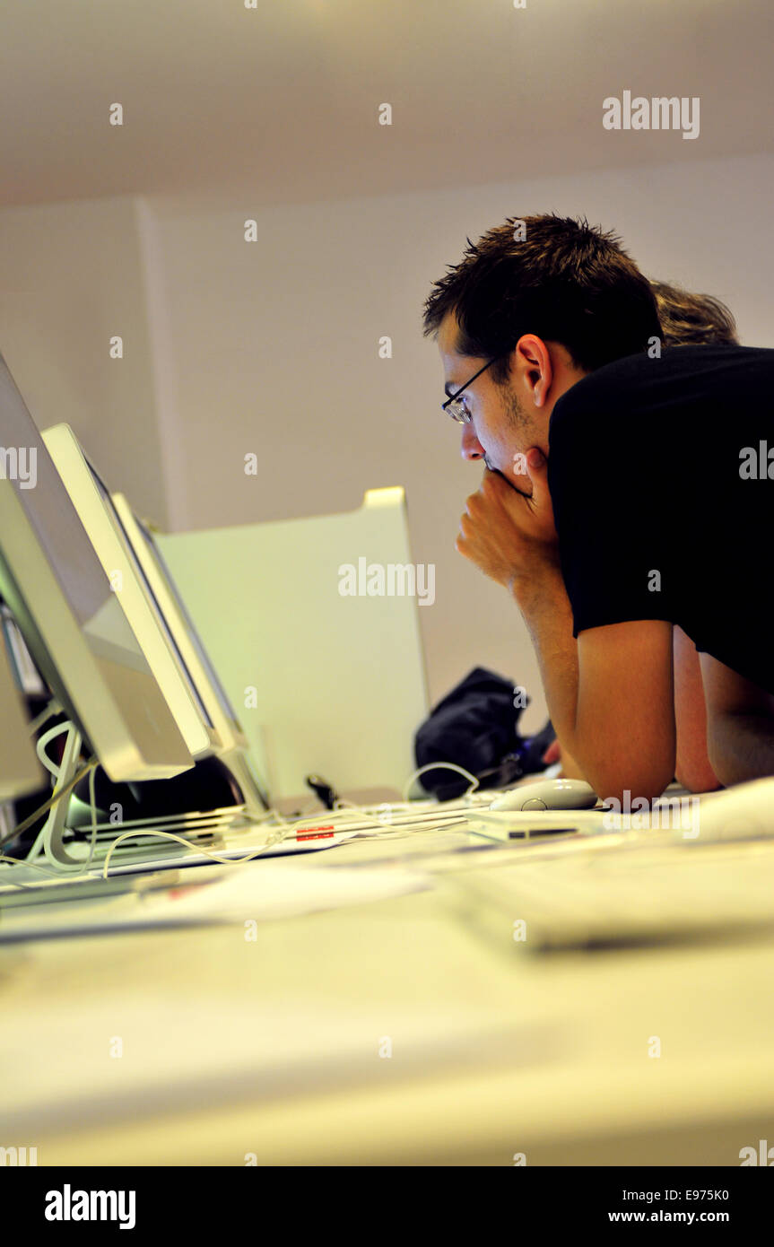 A day at the office Stock Photo - Alamy