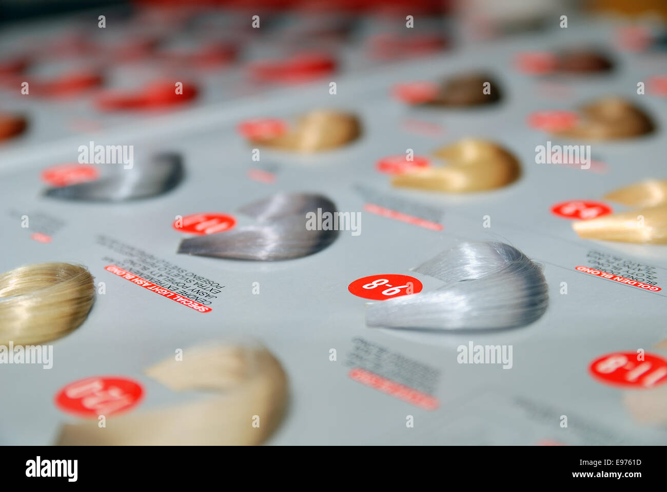 hair colors sample Stock Photo - Alamy