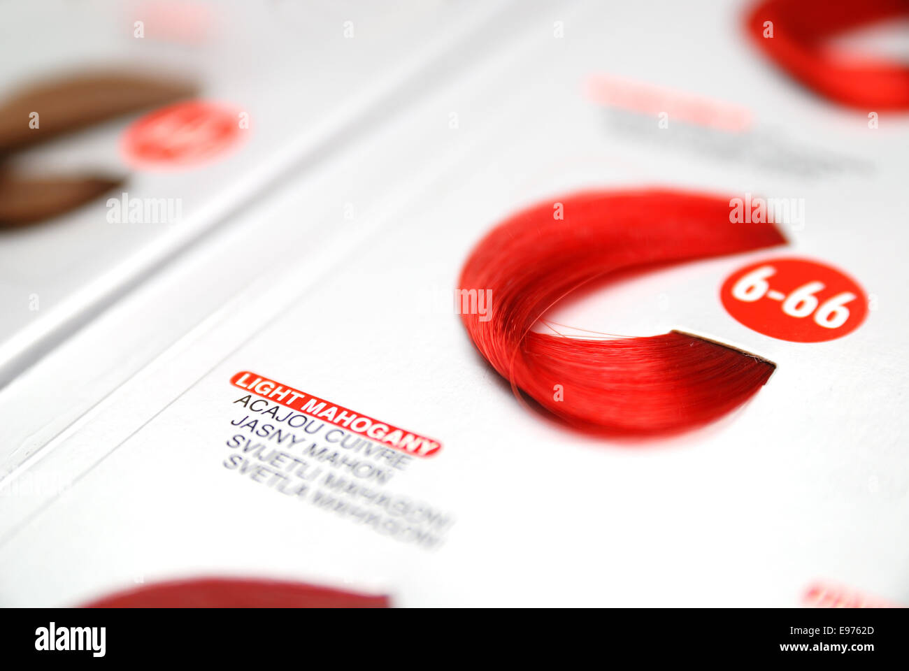 hair colors sample Stock Photo - Alamy