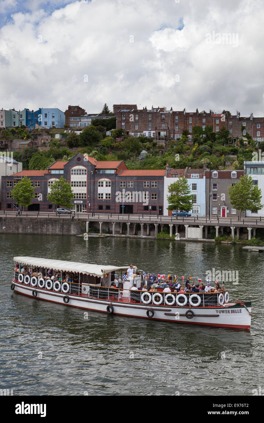 The pleasure boat 'Tower Belle' taking tourists on a trip up and down ...