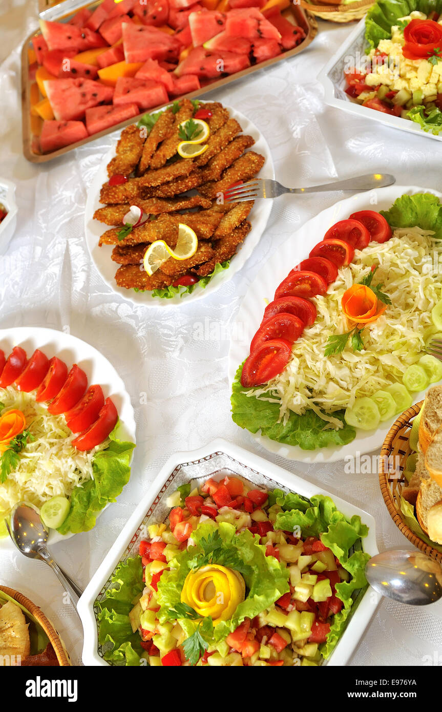 Dinnet at restaurant Stock Photo - Alamy