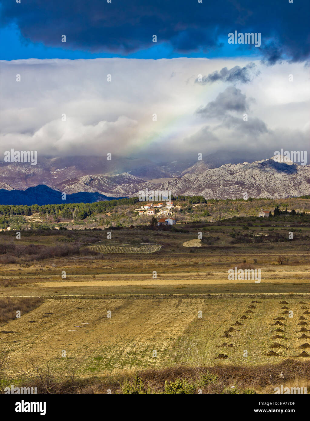 Nature layers under Velebit mountain Stock Photo - Alamy