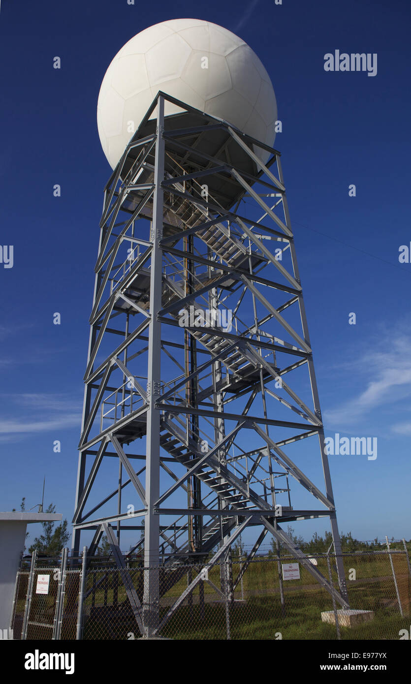 White ball on steel tower. ( ball shaped tank Stock Photo - Alamy