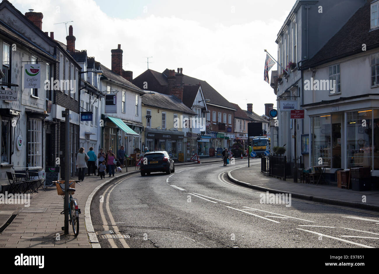 Great Dunmow High Street in Essex - UK Stock Photo - Alamy