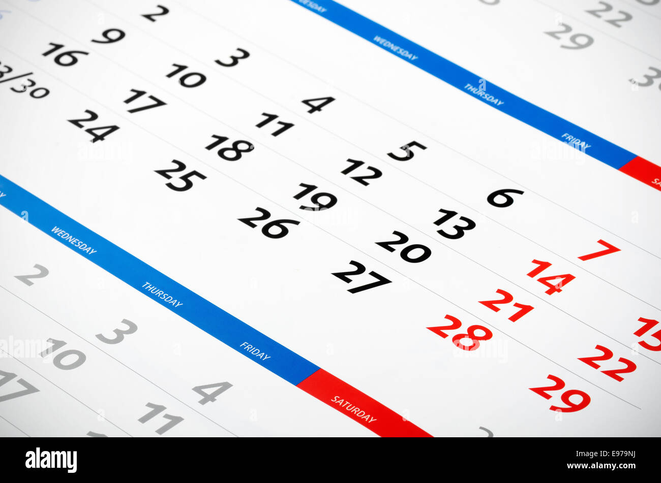 Busy calendar hi-res stock photography and images - Alamy