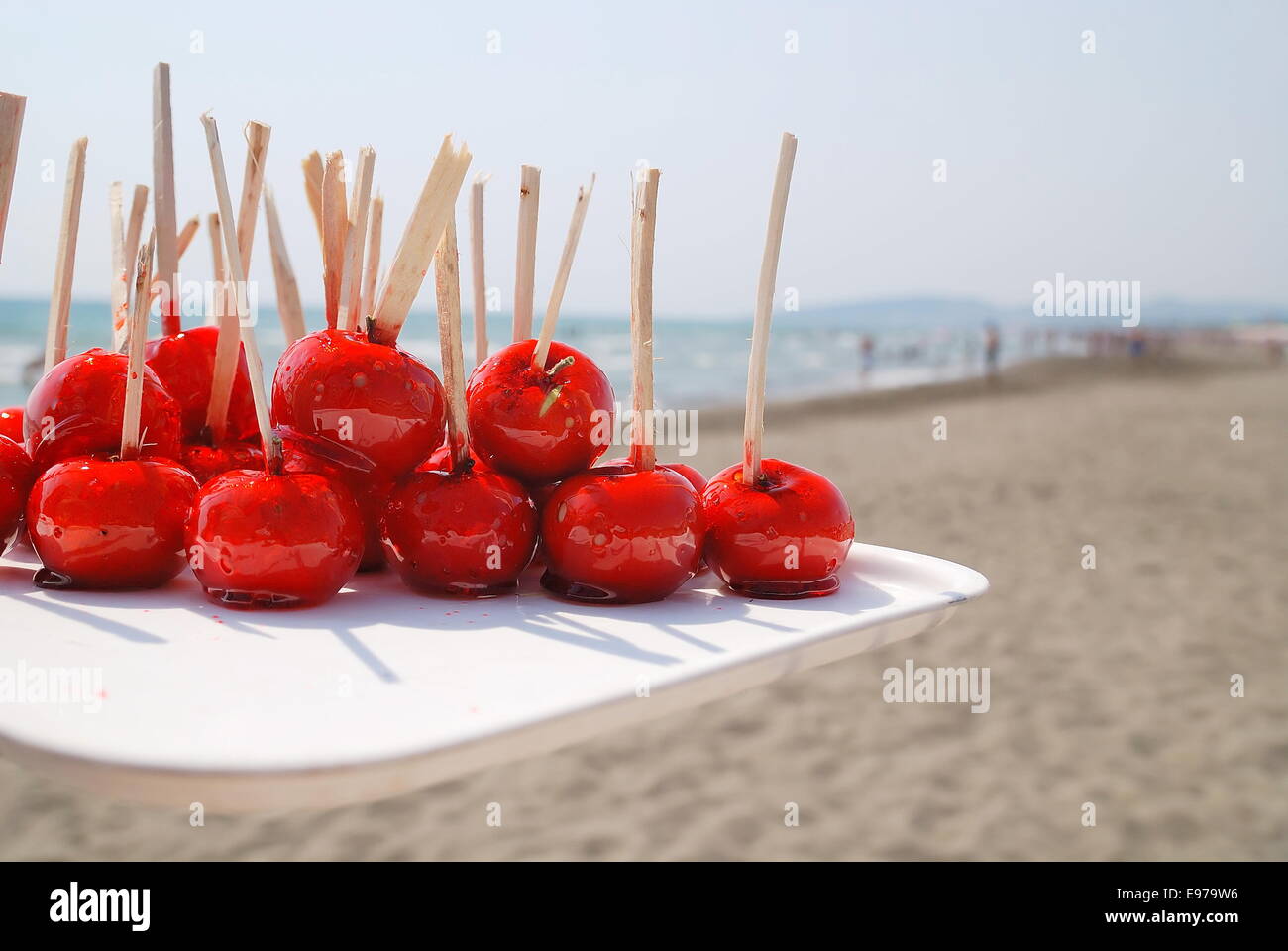 apple on stick Stock Photo - Alamy