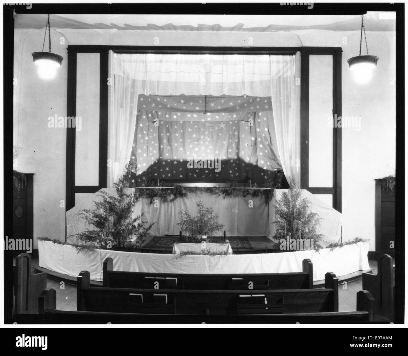 A photograph showing the interior of a Methodist Church, showcasing the ...