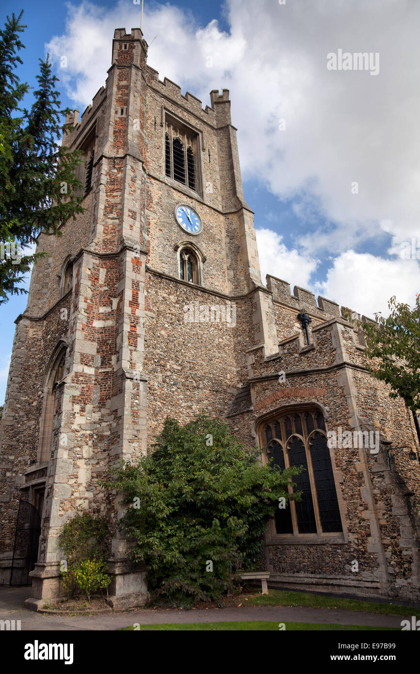 St Mary's Parish Church in Great Dunmow in North Essex - UK Stock Photo ...