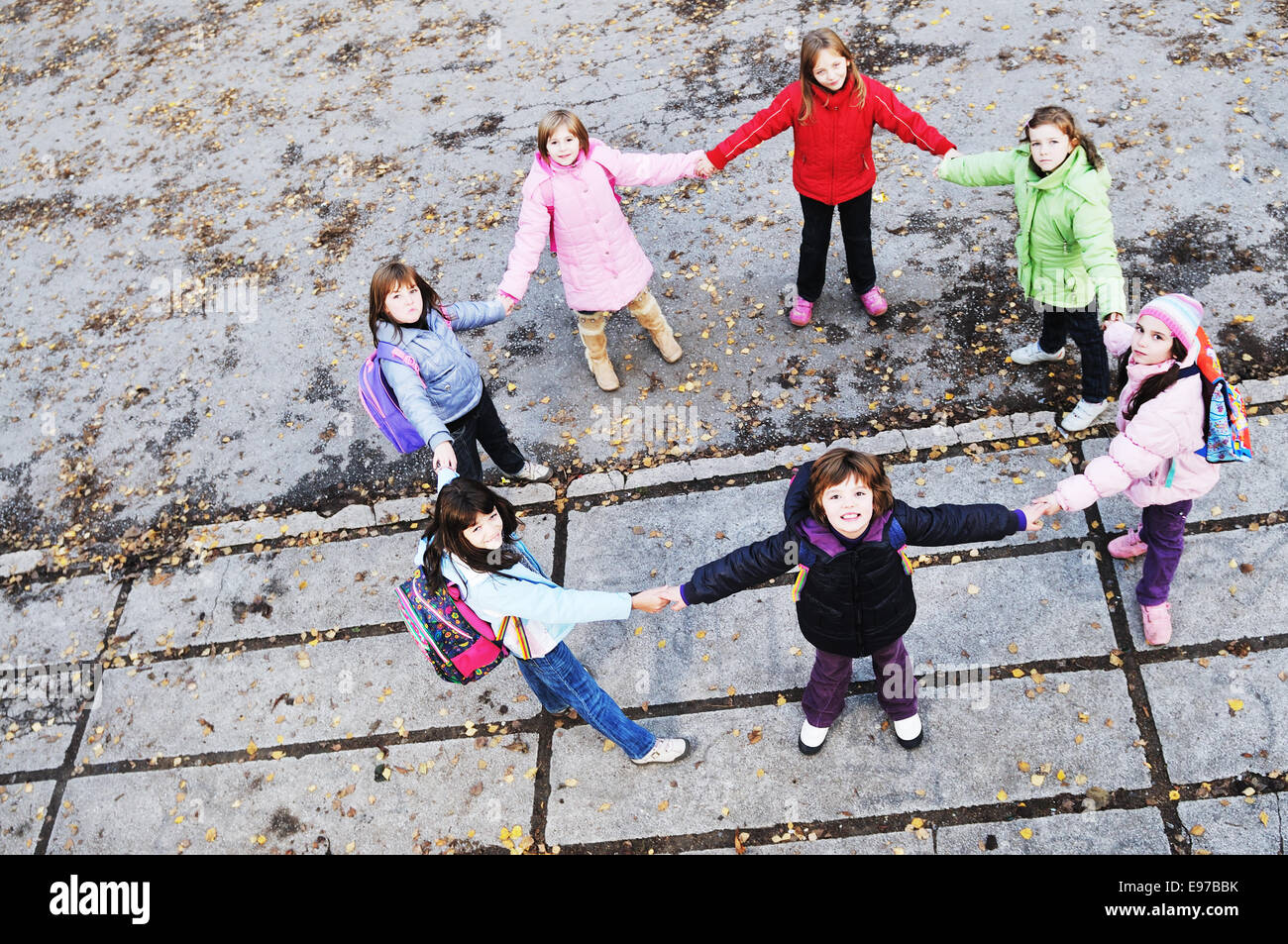school girls running away Stock Photo - Alamy