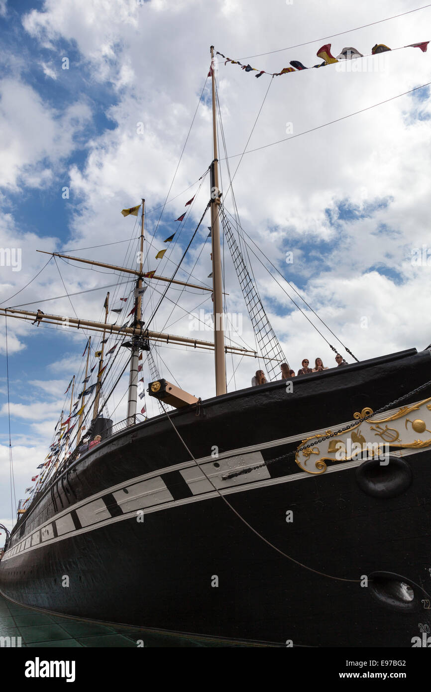 The SS Great Britain as seen from the bow. The ship was launched in ...