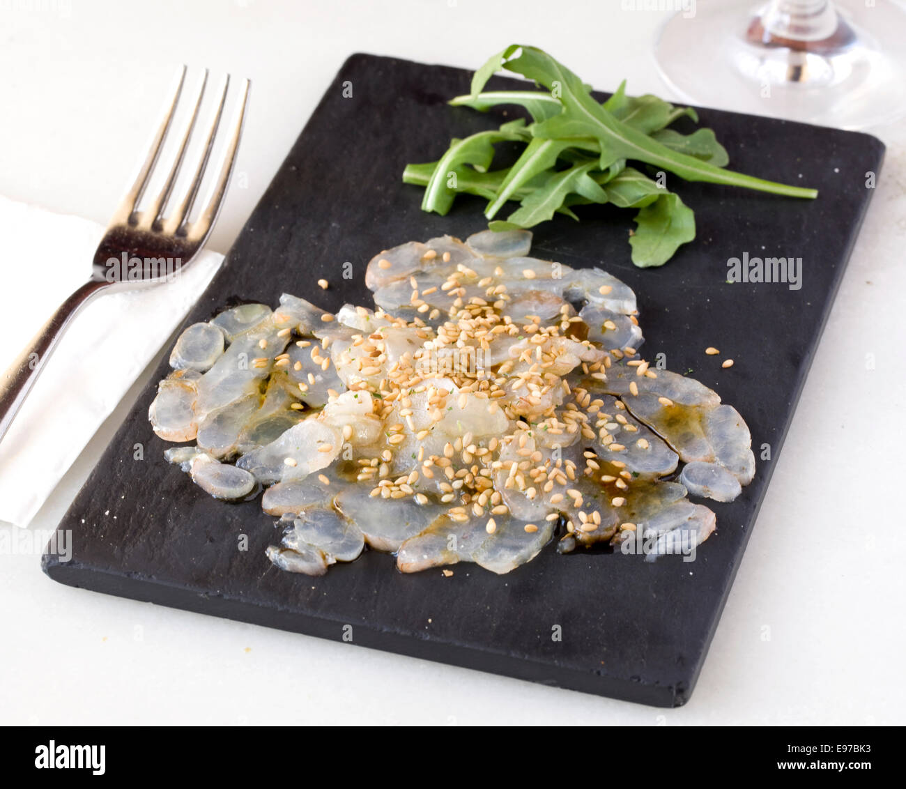 Prawn carpaccio hi-res stock photography and images - Alamy