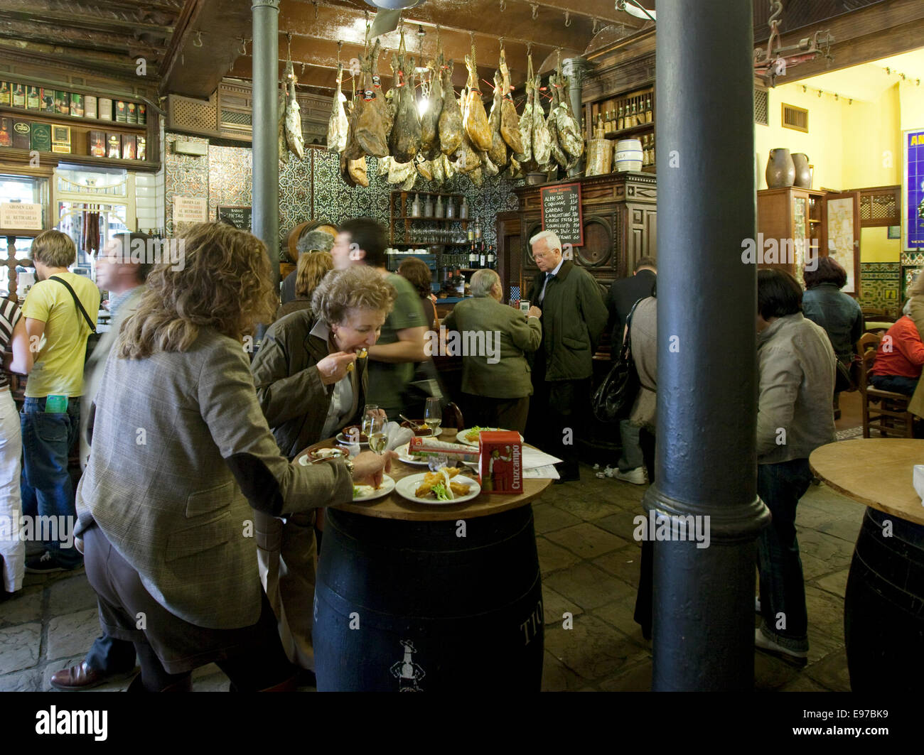 Bar and restaurant El Rinconcillo Seville's oldest, serves tapas Stock ...