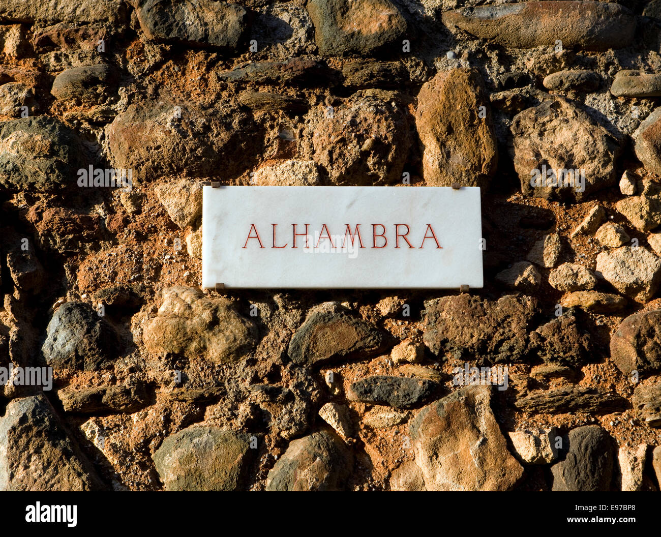 Sign at the alhambra hi-res stock photography and images - Alamy